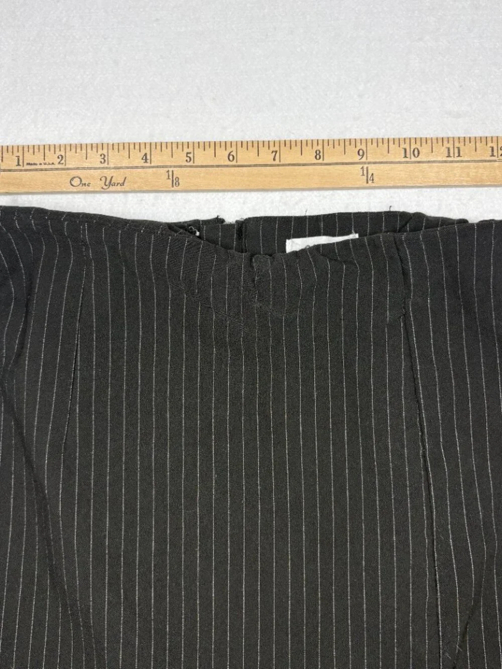 Garage | Skirts | Garage Black Pinstripe Mini Skirt Slit Office Siren ...